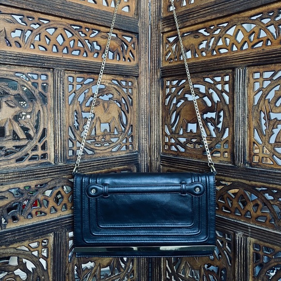 Sam & Libby | Bags | Samlibby Black Clutch Chain Purse | Poshmark